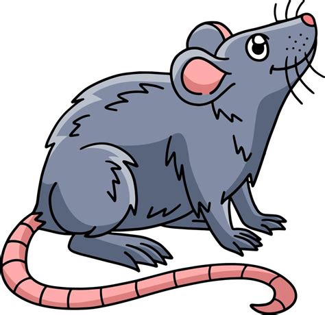 ratón animal dibujos animados color clipart ilustración 10002460 Vector