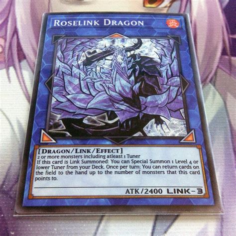 Roselink Dragon Common Orica Fanmade Yugioh Card Etsy