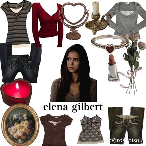 Elena Gilbert Moodboard 🖤 Vampire Diaries Outfits Movie Fashion