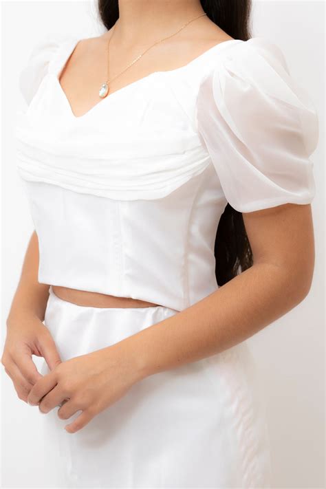 White Corset Set Isa Josselyn Guevara