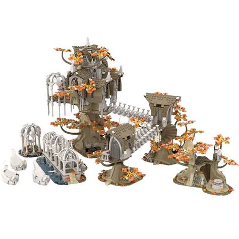 Lord Of The Rings Hobbit Lothlorien Of Galadhrim Elves Moc 125500 Usc