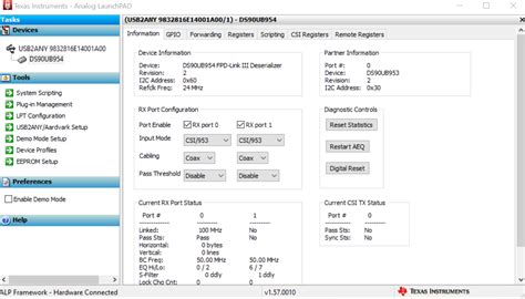 DS UB Q EVM ALP Margin Analysis Function Can T Be Found Interface Forum Interface TI