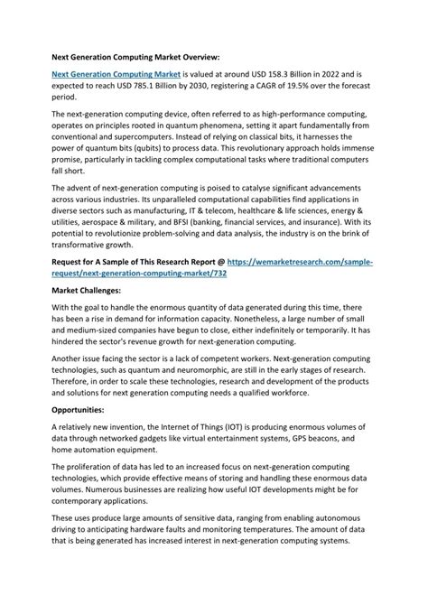 Ppt Next Generation Computing Market Overview Powerpoint Presentation