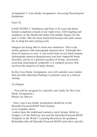 EpisodicFocused SOAP Note Exemplar Pls Use This Template Docx