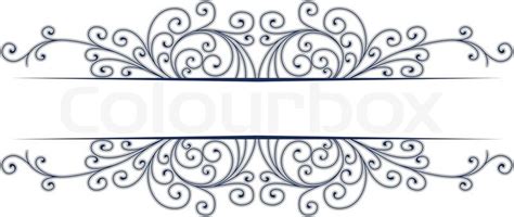 Stylish Design Vector Border Stock Vector Colourbox