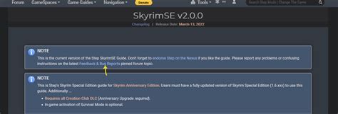 Step Skyrim Special Edition Sse Guide General Skyrim Se