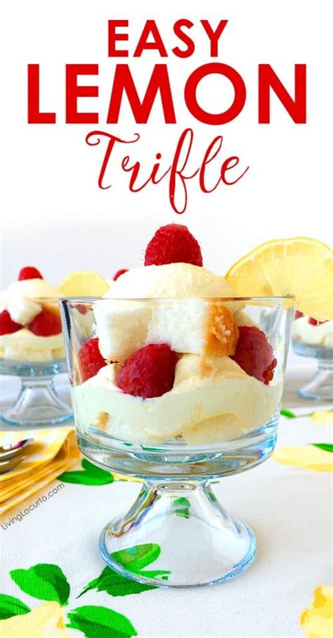 Lemon Trifle Recipe Easy Whipped Lemon Raspberry Dessert