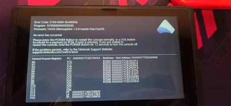After Update To 1400 With Atmosphere 130 Rc Cant Boot · Issue