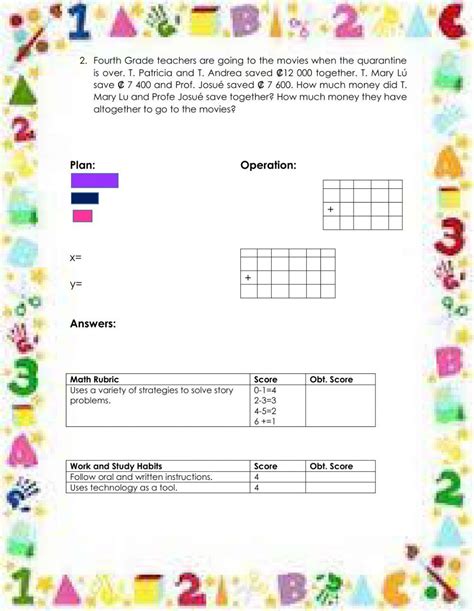 Graded Practice Problem Solving Worksheet Live Worksheets