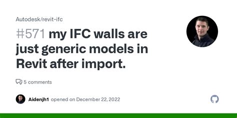 My Ifc Walls Are Just Generic Models In Revit After Import · Issue