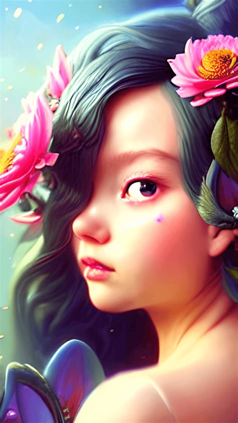 Poster Art Adorable Magical Goddess · Creative Fabrica