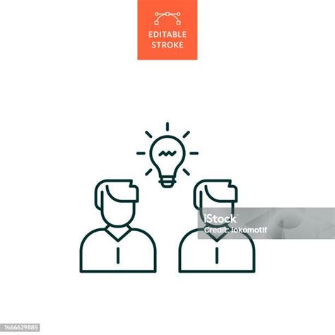 편집 가능한 획이 있는 브레인스토밍 라인 아이콘 아이콘은 웹 디자인 모바일 앱 Ui Ux 및 Gui 디자인에 적합합니다 개념에