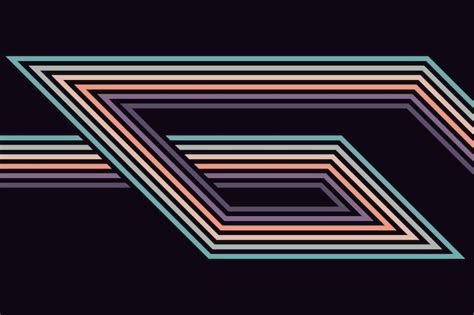 Premium Vector Abstract Simple Colorful Striped Lines In Retro Style