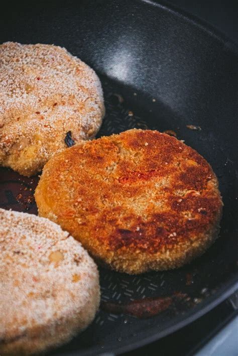 Kichererbsen Burger Hummus Burger Vegan Einfach Veganwonda