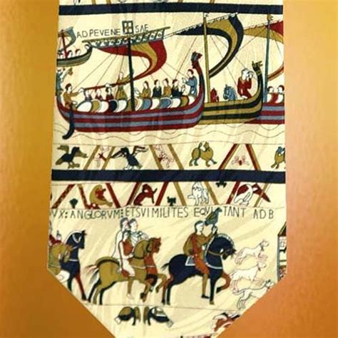 Museum Artifacts Bayeux Tapestry Silk Tie Museum Replicas Ltd