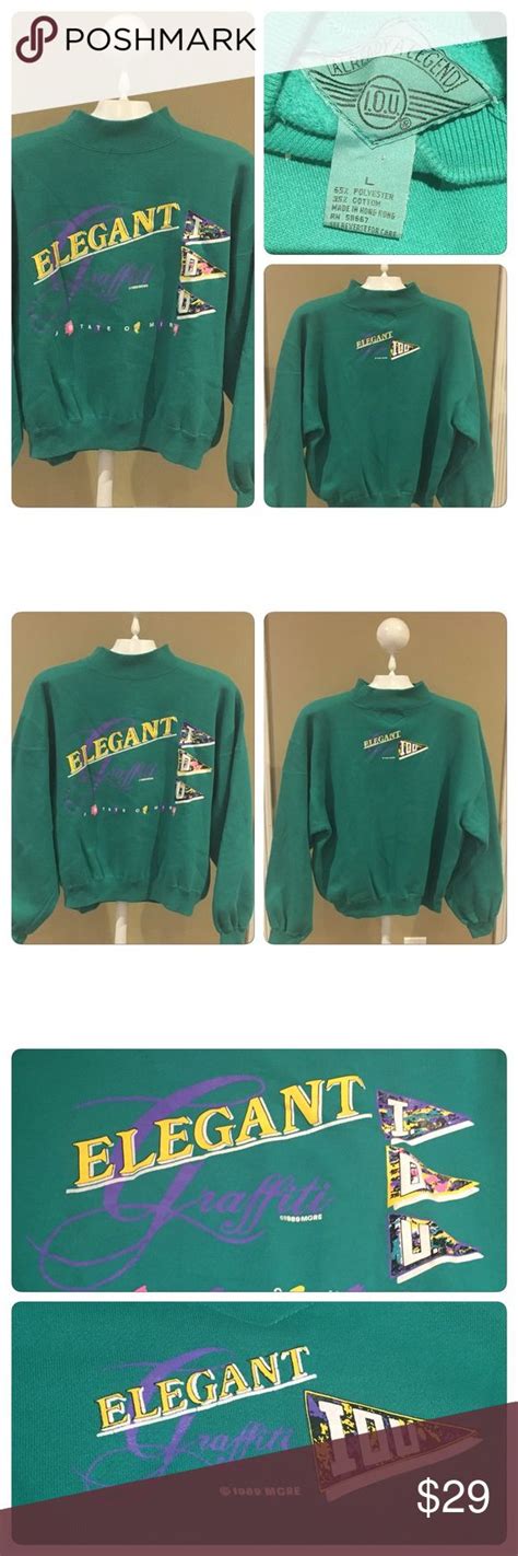 Vintage 1989 IOU Cropped Sweatshirt Sweatshirts Vintage Sweatshirt