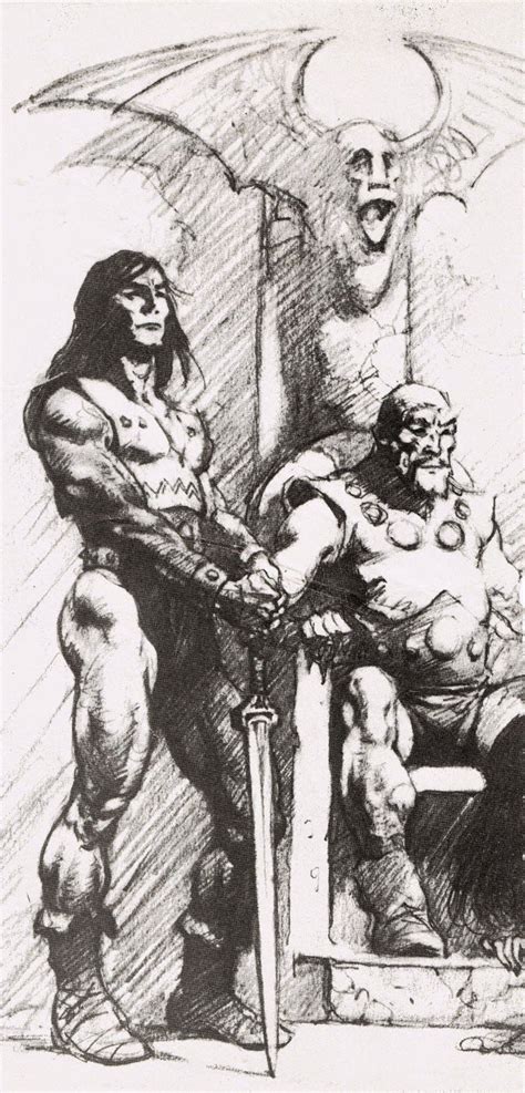 Frank Frazetta Fantasy Art Sketches