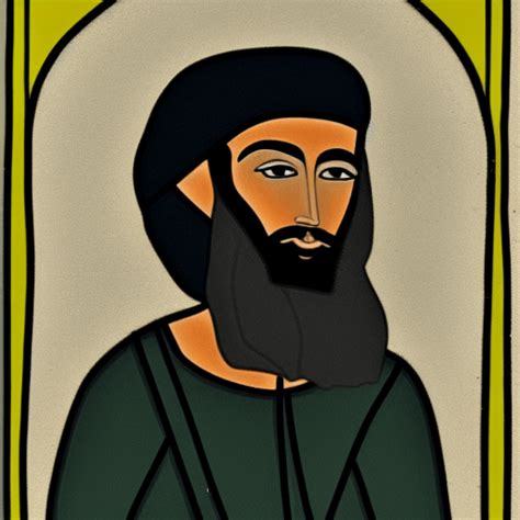 Portrait Of The Prophet Muhammad In The Style Of Pauline Haynes