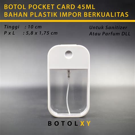 Jual Botol Spray Kotak Ml Pocket Card Plastik Hand Sanitizer Parfum Gen Shopee Indonesia