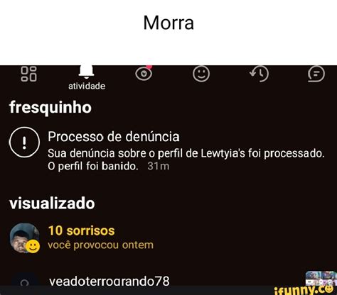 Morra atividade fresquinho O Processo de denúncia Sua denúncia sobre o
