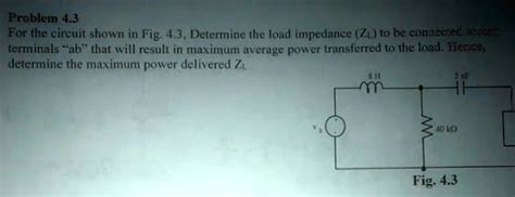 Solved Problem 43 For The Circuit Shown In Fig 43 Determine The