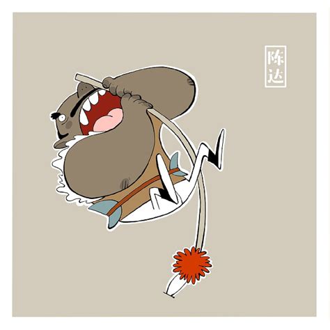 糊涂水浒（一）插画新锐潮流插画大荒道长原创作品 站酷zcool
