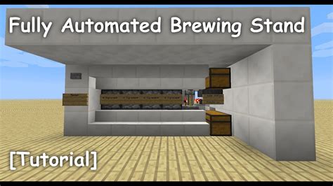 Fully Automated Brewing Stand Tutorial Minecraft 15 Youtube