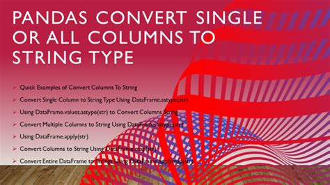 Sparkbyexamples On Linkedin Pandas Convert Column To String Type