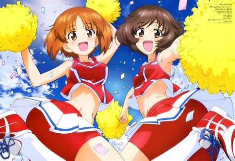 Nishizumi Miho And Akiyama Yukari Girls Und Panzer And 1 More Drawn