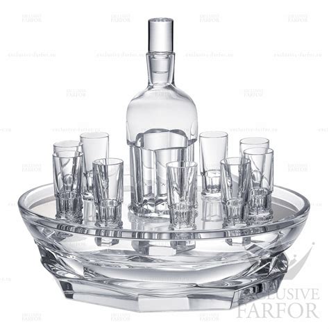 Harcourt "Abysse" Набор для водки с рюмками, 10шт. 39,8см - Baccarat ...