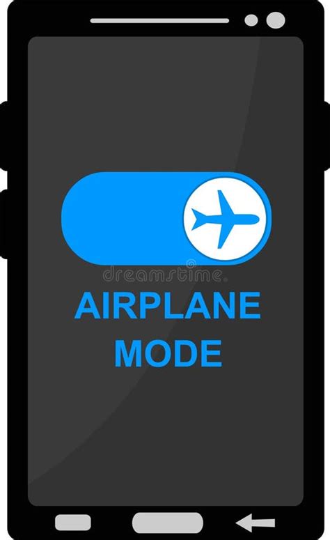 Mobile Phone Aeroplane Mode Symbol Stock Vector Illustration Of Disable Inactive 352929245