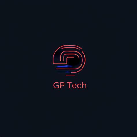 Logotipo da letra G em luzes de néon azuis e vermelhas Desenho vetorial