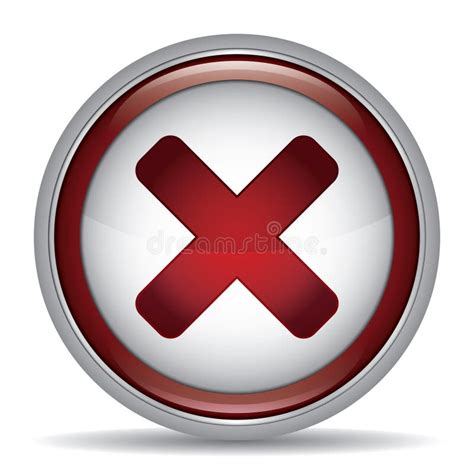 A Cancel Button Illustration Stock Illustration Illustration Of