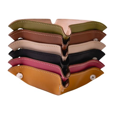Porta Objetos Personalizados de Couro Sintético Escritorio Elo7