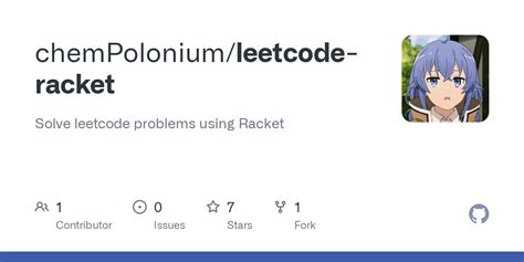 GitHub ChemPolonium Leetcode Racket Solve Leetcode Problems Using Racket