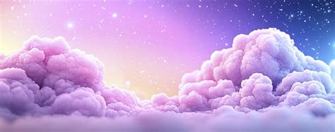 꿈꾸는 듯한 핑크색 구름과 별이 빛나는 밤하늘 풍경 핑크 구름 꿈꾸는 하늘 파스텔 하늘 배경 일러스트 및 사진 무료 다운로드 Pngtree