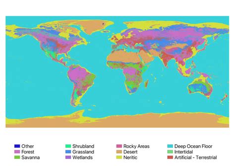 Mapping With The Iucn Habitat Classification Scheme Geonadir
