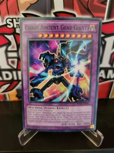 Yu Gi Oh Chaos Ancient Gear Giant Super Rare Köp På Tradera 575822002
