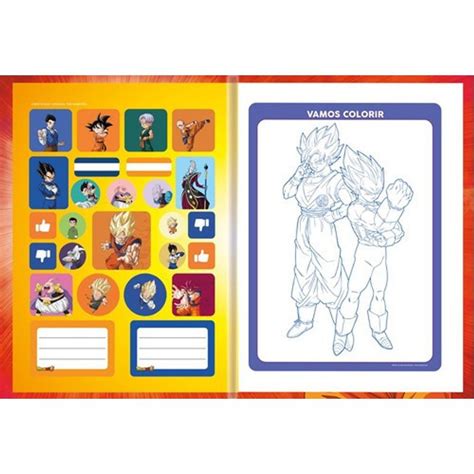 Caderno Dragon Ball Brochurão Capa Dura Grande