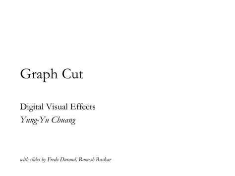 Ppt Interactive Image Segmentation Using Graph Cuts For Visual