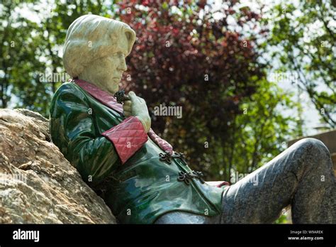 Oscar Wilde Memorial In Merrion Square Park Dublin Ireland Stock