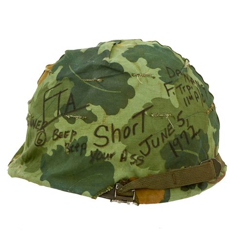 Original U S Vietnam War M1 Helmet With Personalized 1st Squadron 16
