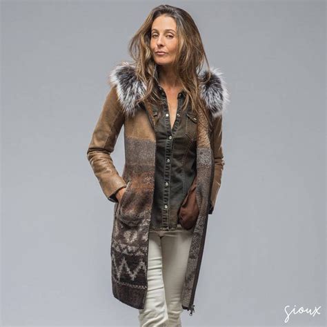 Artico Sioux Shearling Knit Coat Knitted Coat Jackets For Women