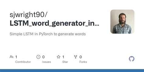 Github Sjwright90lstmwordgeneratorinpytorch Simple Lstm In