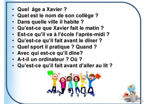 Ma Routine Français Fle Powerpoints