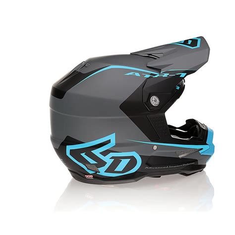 6d Atr 1 Helmet Stealth Cyan Amx Superstores