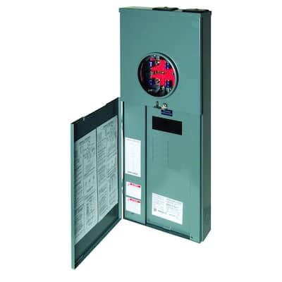 Square D Homeline 200 Amp 12 Space 12 Circuit Outdoor Ring Type