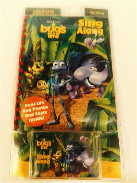 A Bugs Life Sing Along Book And Cassette Walt Disney Records Brand New