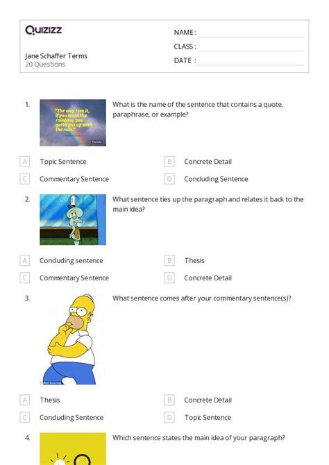 50 Writing A Strong Introduction Worksheets For 7th Class On Quizizz