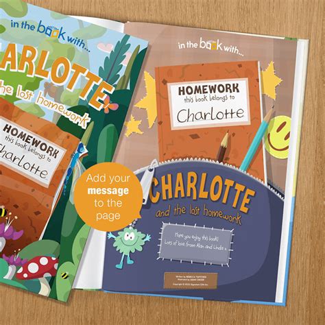 the lost homework personalized book